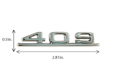 1962-63 FENDER EMBLEM, 409 (PR)