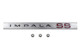 1965 TRUNK MOULDING EMBLEM, "IMPALA SS" (EA)