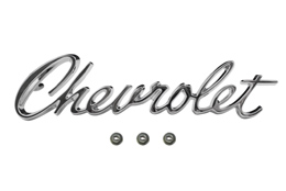 1969 HOOD EMBLEM,CHEVROLET SCRIPT,BEL AIR,BISCAYNE(EA)