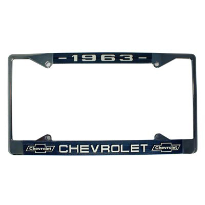 1963 LICENSE PLATE FRAME, CHEVROLET(EA)